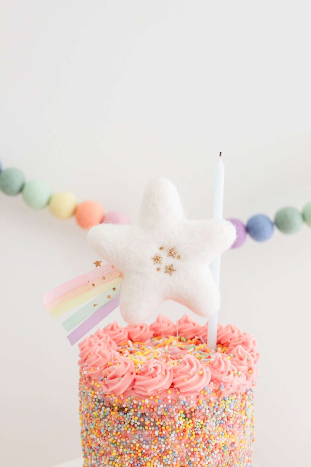 Star Cake Topper/ Birthday Cake Topper/ Shooting Star Cake Topper - Etsy