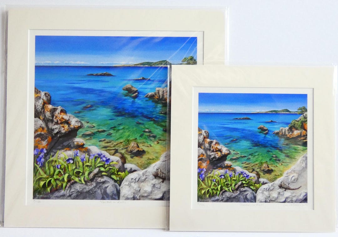 Seascape Print, (limited Edition of 100) Giclee Print, Cove, Tranquil ...