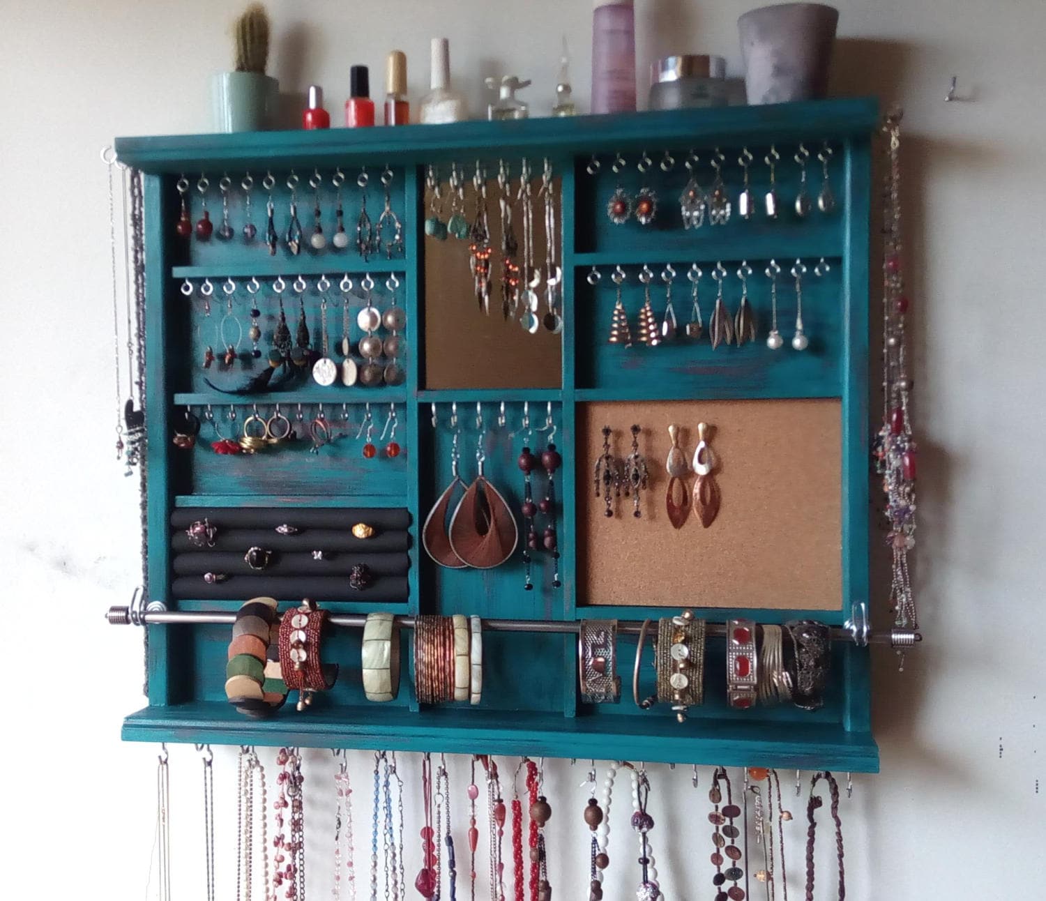 Jewelry Display Large Earrings Storage/turquoise Jewelry Storage/wall ...