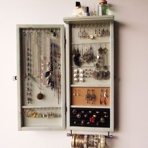 Jewelry Wall Cabinet Etsy
