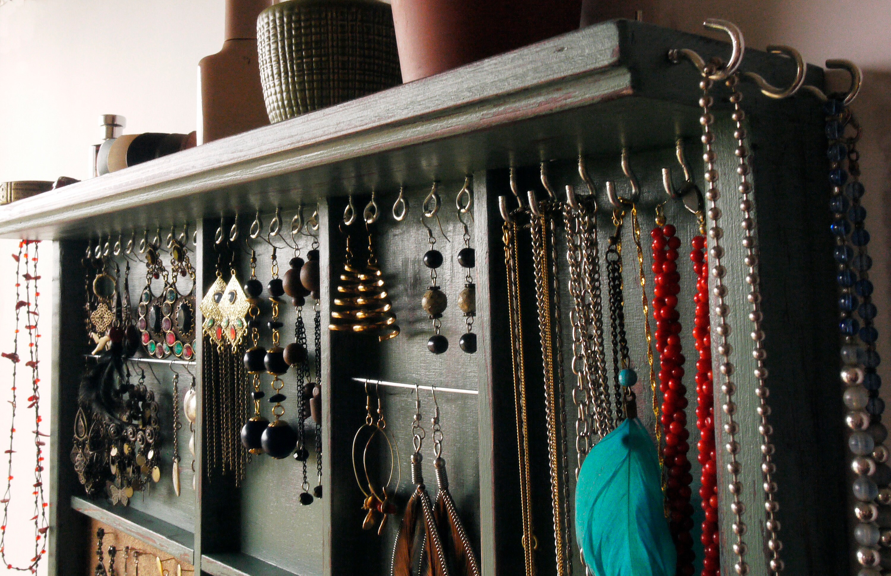 Jewelry Display/ Large Earrings Display/jewelry Storage/wooden | Etsy