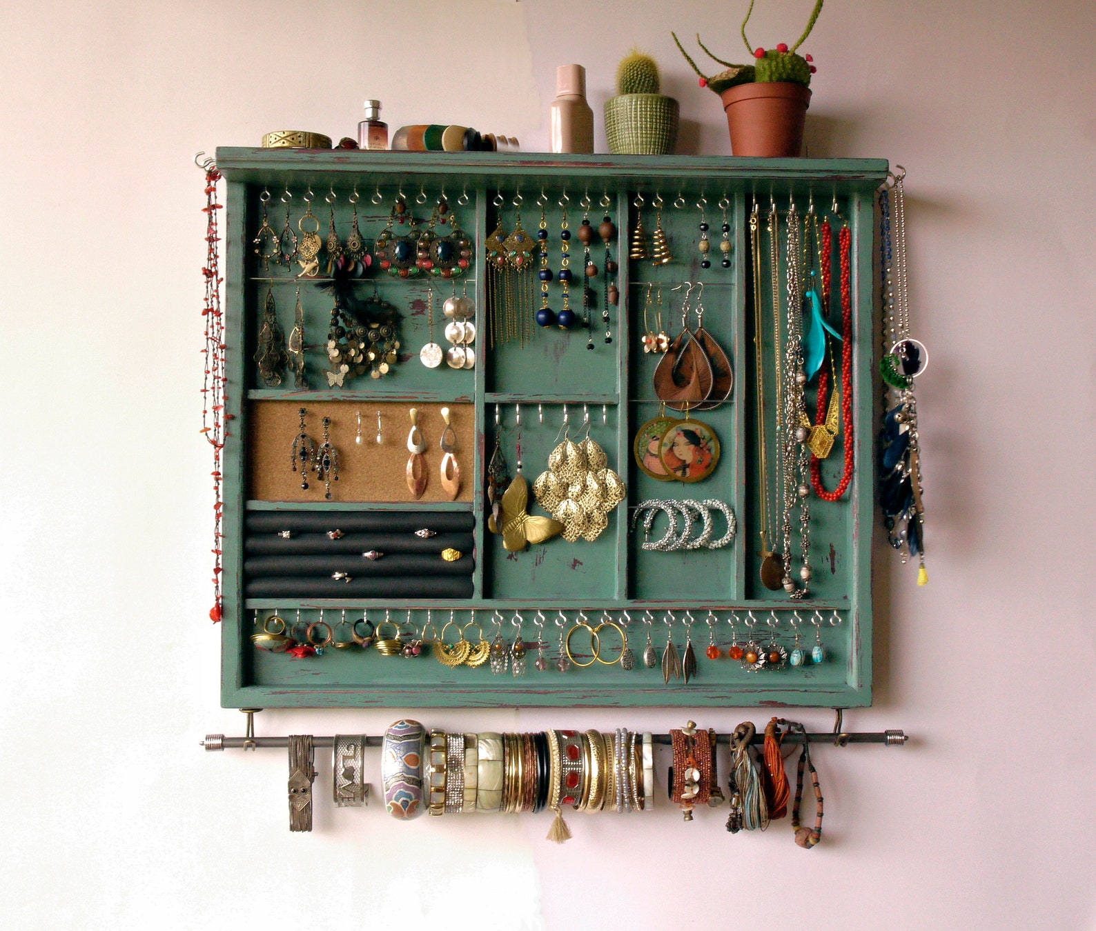 Jewelry Display/ Large Earrings Display/jewelry Storage/wooden | Etsy