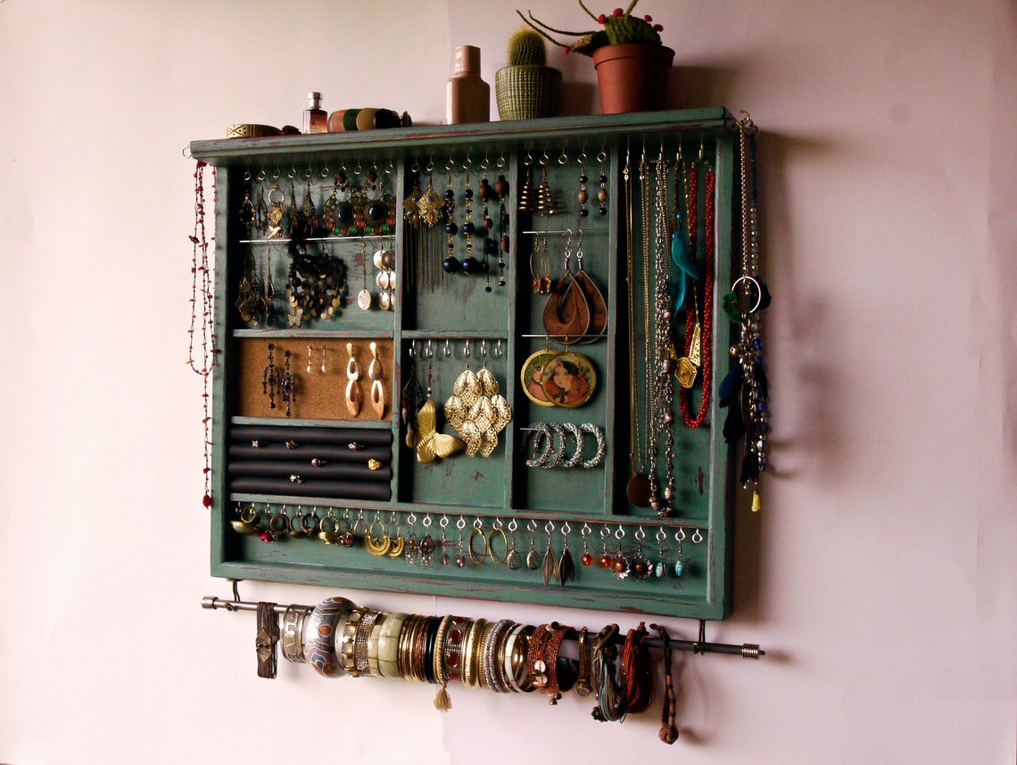 Jewelry Display/ Large Earrings Display/jewelry Storage/wooden | Etsy