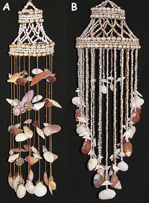 Seashell Wind Chimes With Strands of Natural Shells only B - Etsy
