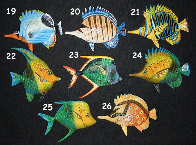 FIN TASTIC ~tropical Fish Plastic Magnets ~ 3"x4" Make Your ...