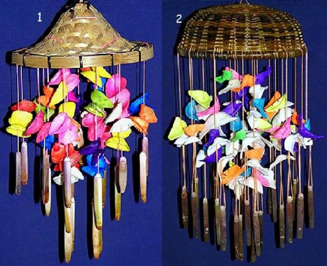 Tropical Seashell Wind Chimes Nautical Beach Shell Decor 1 Only ...