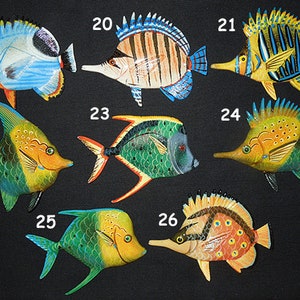 Life Like Plastic Tropical Fish Wall Plaques 4"x6" ~ Clip on Back for ...