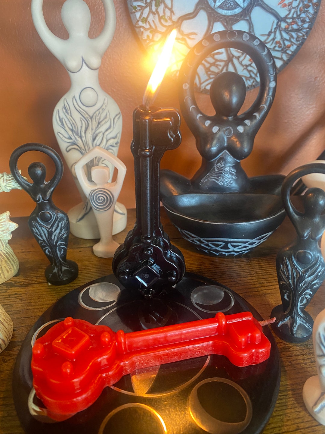 Candle KEY, Hecate, Candle Magic, Hecates Key, Home, Protection - Etsy