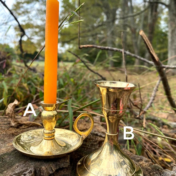 Brass Candle Holder - Etsy