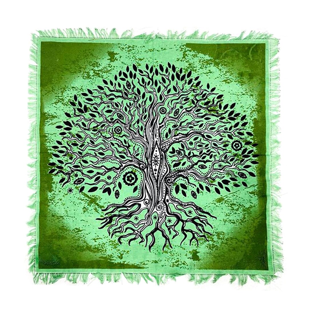 Tree of Life Altar Cloth 18x18", Altar, Casting Cloth - Etsy