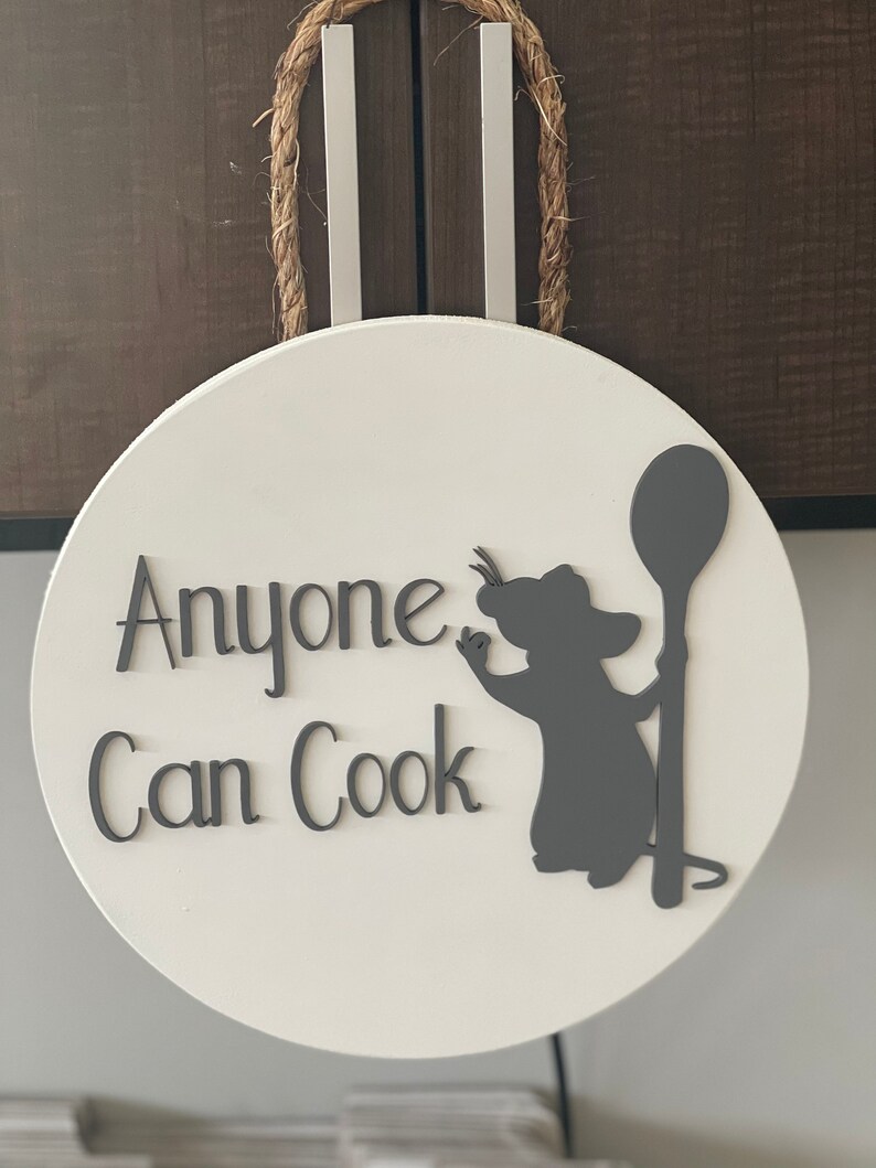Anyone Can Cook Sign - Etsy