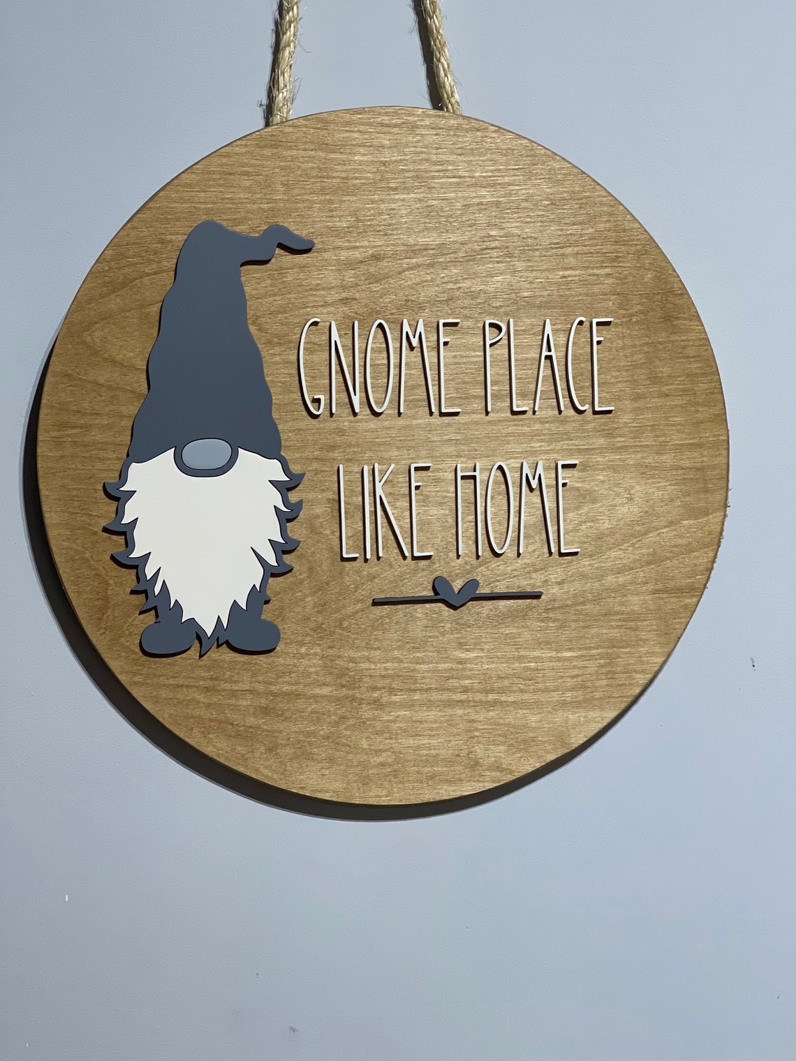 Gnome Place Like Home Door Sign - Etsy