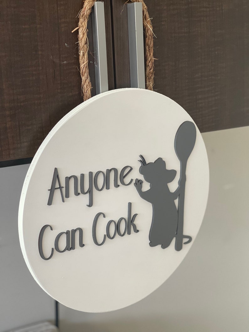 Anyone Can Cook Sign | Etsy