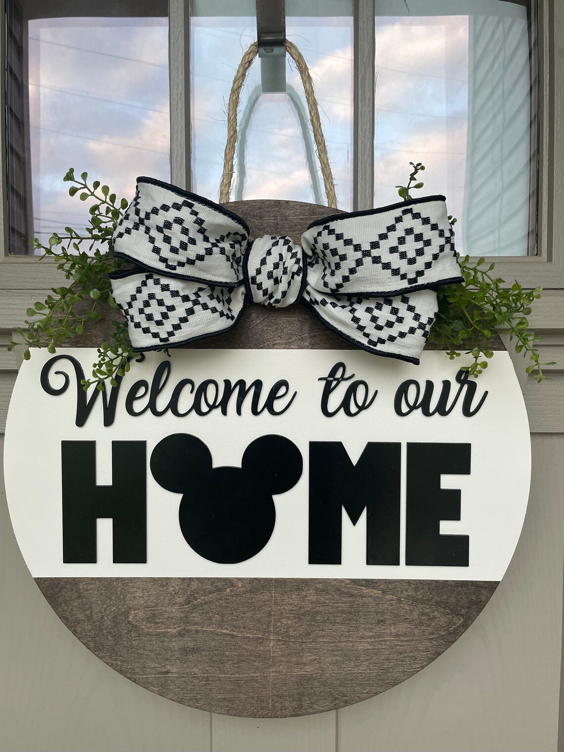 Welcome to Our Home Mickey Sign - Etsy