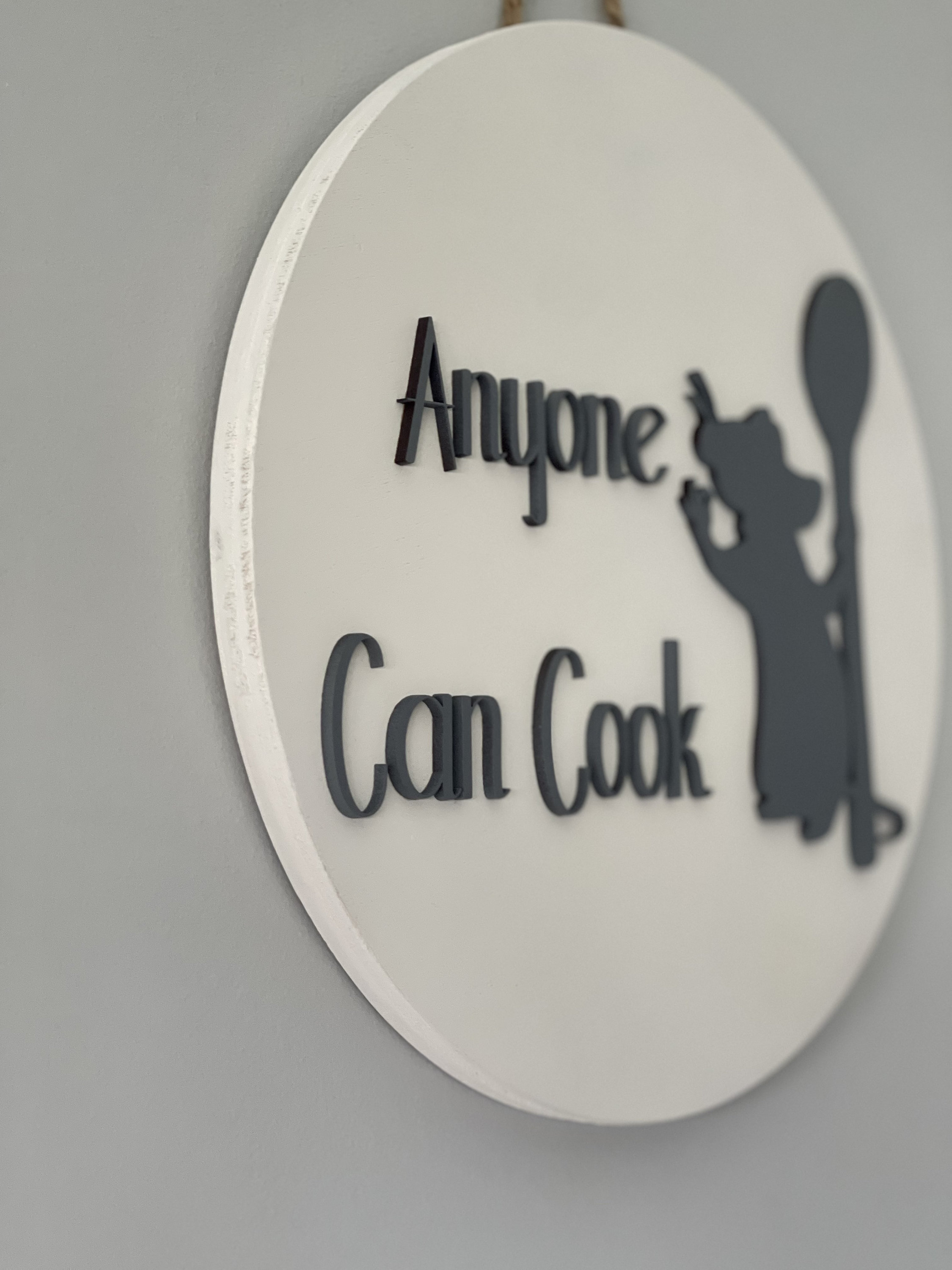 Anyone Can Cook Sign - Etsy
