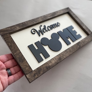 Mickey Welcome Plaque - Etsy