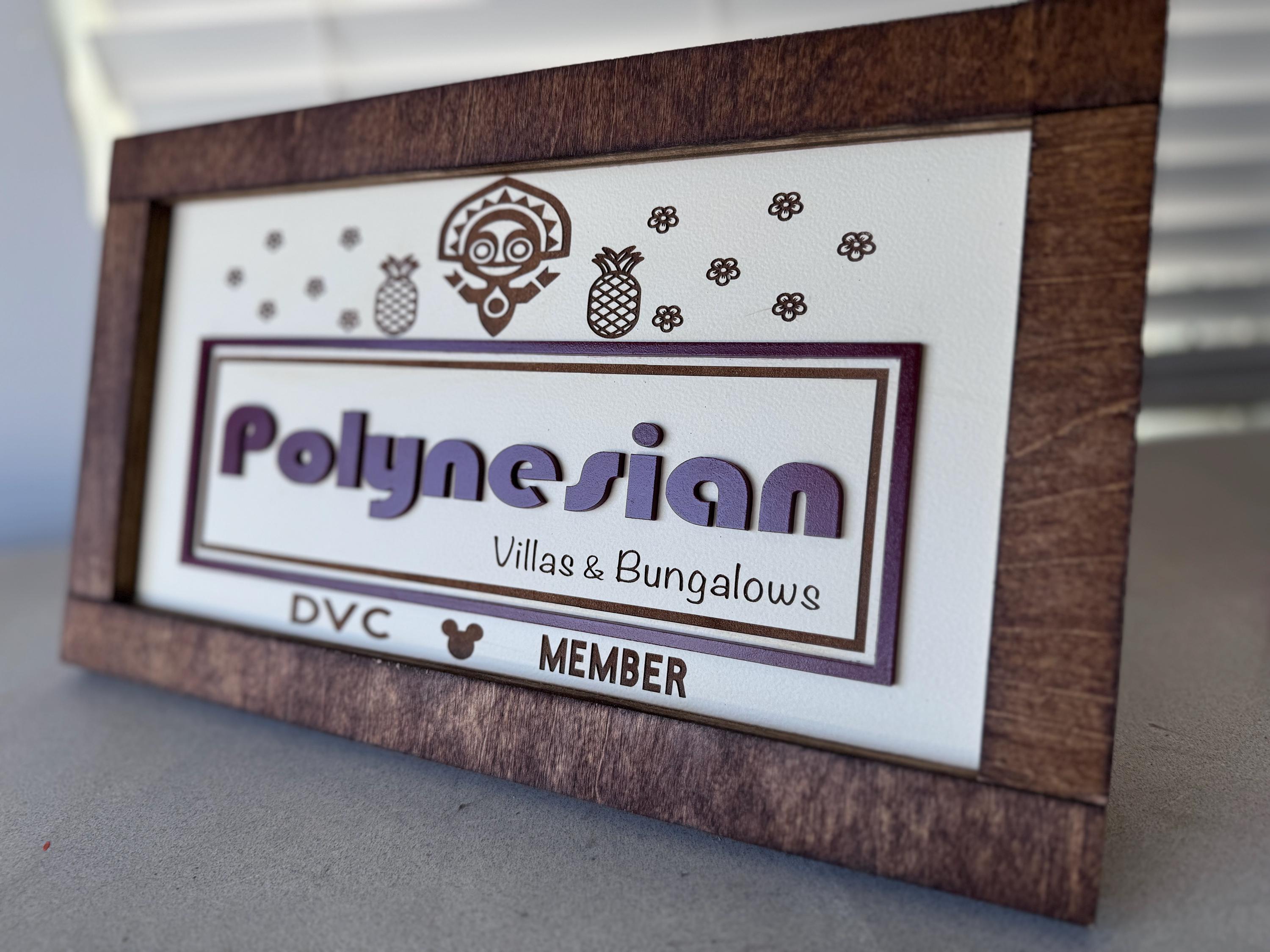 Polynesian DVC Sign - Etsy