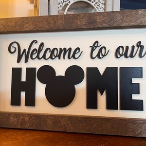 Mickey Welcome Plaque - Etsy