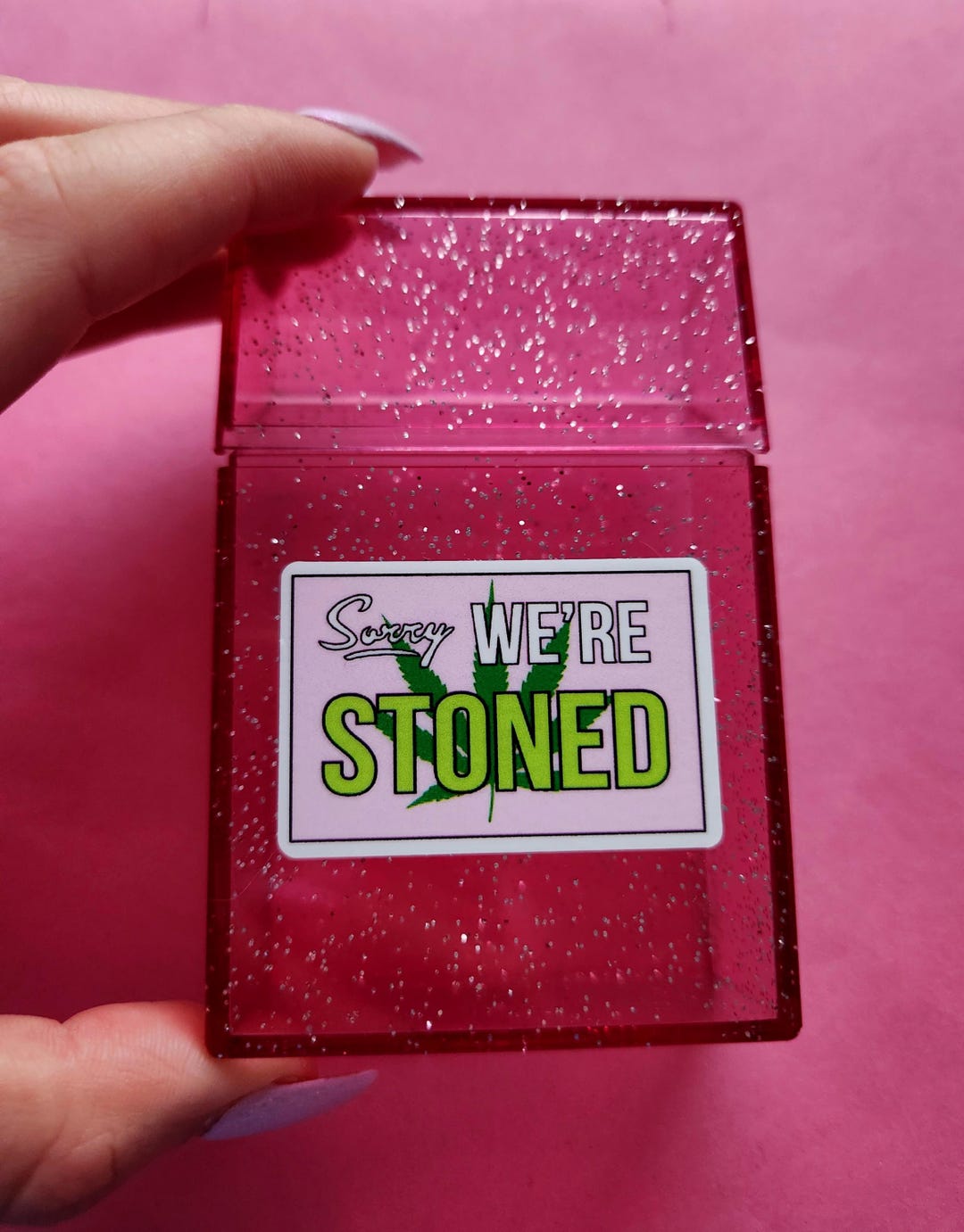 Cute Pink Joint Box | Stoner Storage | Pretty Stoner | Stash Kit - Etsy