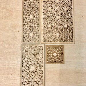 Moroccan Decorative Wood Panels Square and Rectangles in All Sizes ...