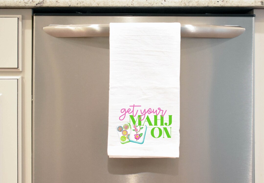 Get Your Mahjong on Mahjong Tea Towel - Etsy