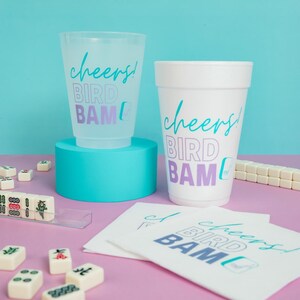 Cheers! Bird Bam Mahjong Styrofoam Cups | Set of 10 | Mahjong | 16 Oz ...