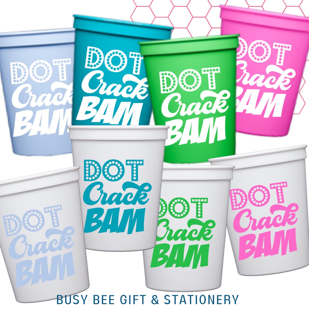Dot Crack Bam Mahjong Stadium Cups Set of 8 - Etsy