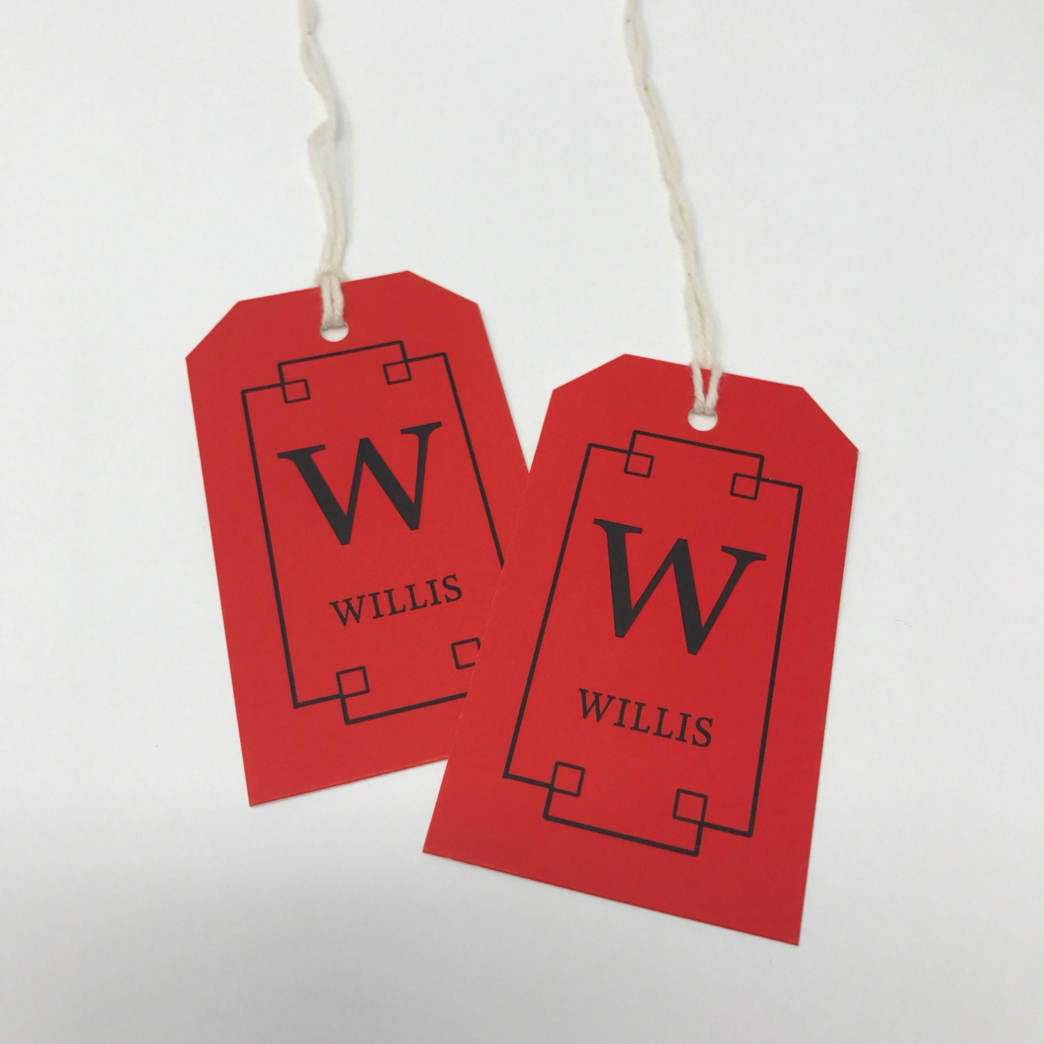 Personalized Monogrammed Gift Tag - Etsy