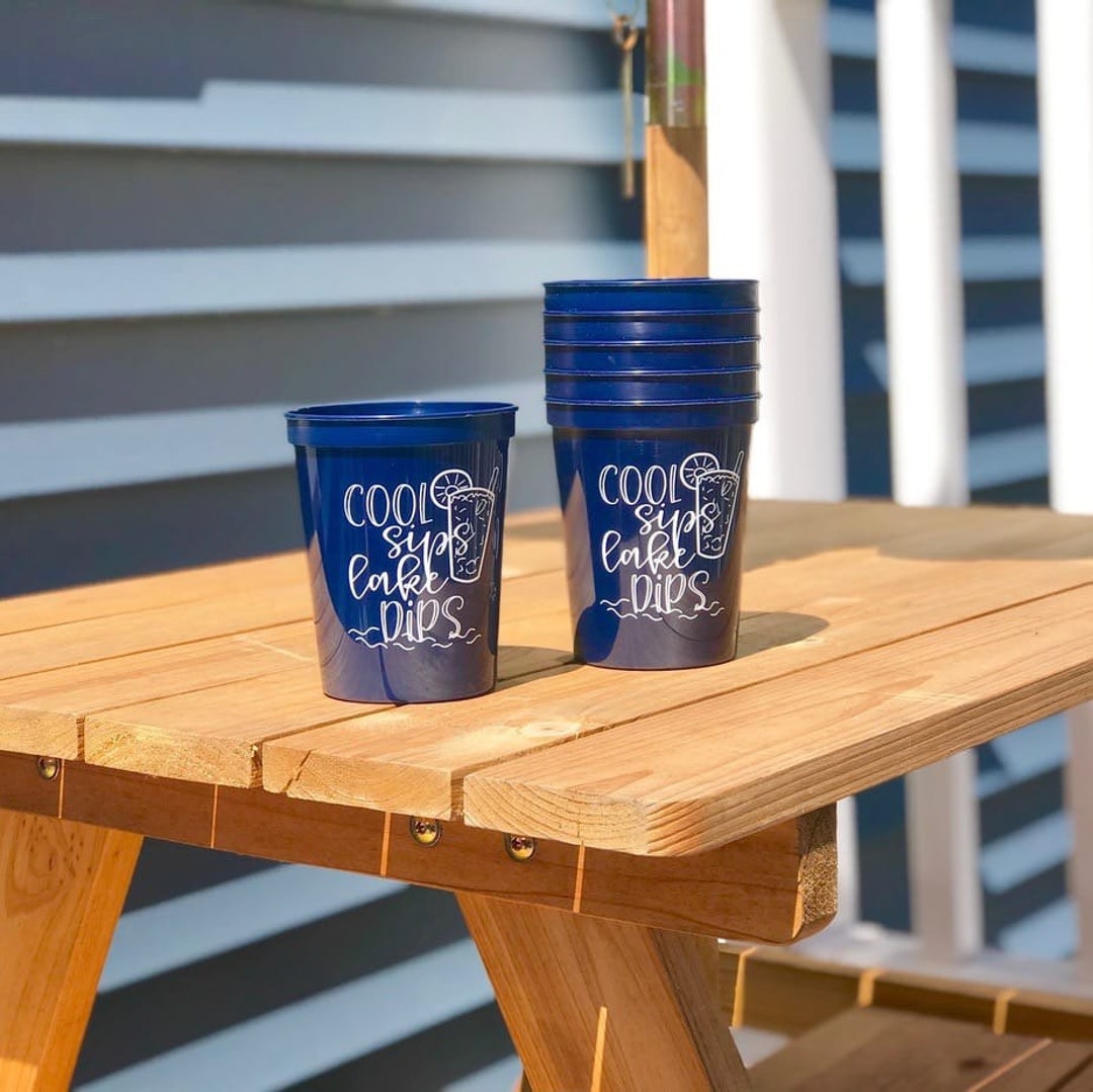 Cool Sips and Lake Dips SUMMER CUPS - Etsy