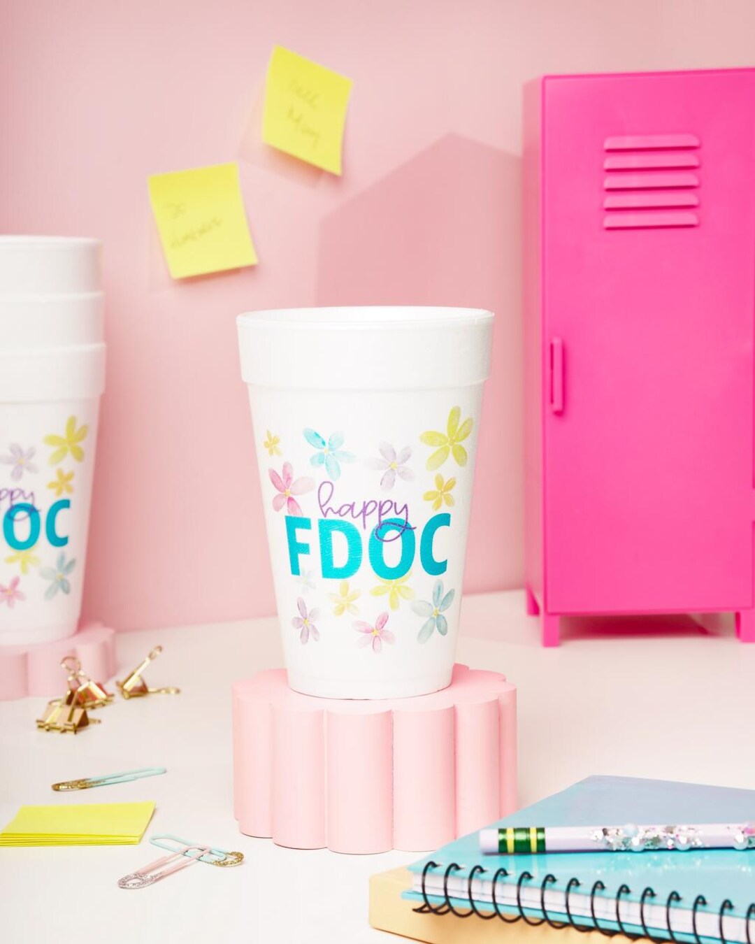 First Day of Class FDOC Styrofoam Cups | Set of 10 | 16 Oz - Etsy