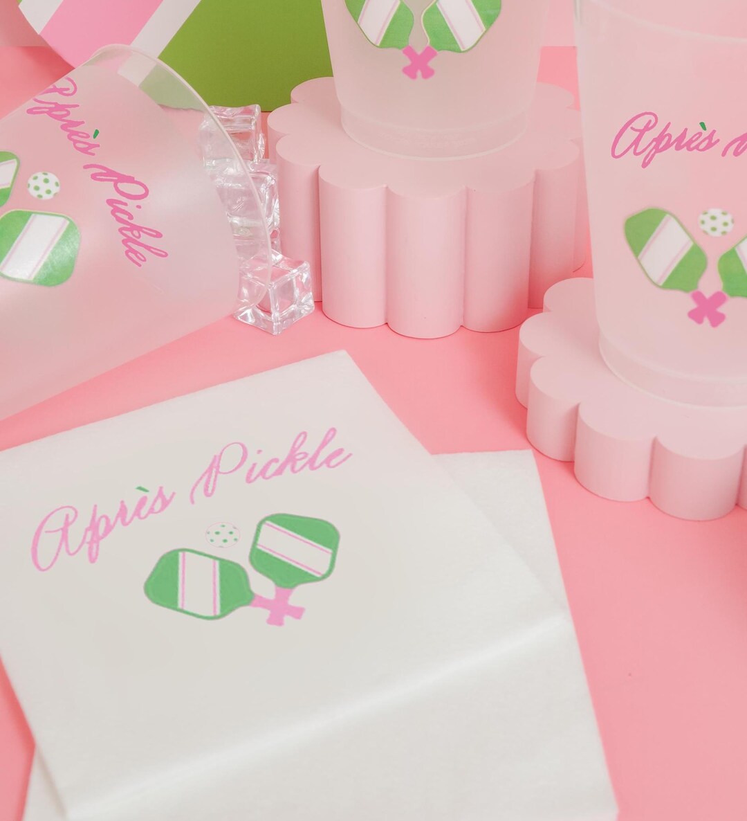 Apres Pickle Cocktail Napkins Pickleball | Set of 20 - Etsy