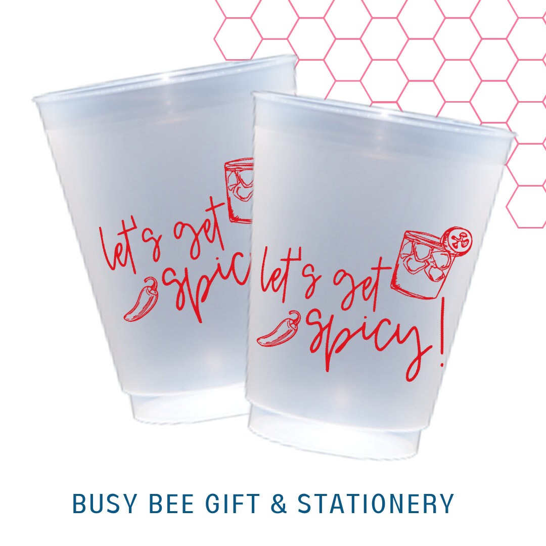 Lets Get Spicy Frost Flex Cups 16 Oz Set of 8 - Etsy