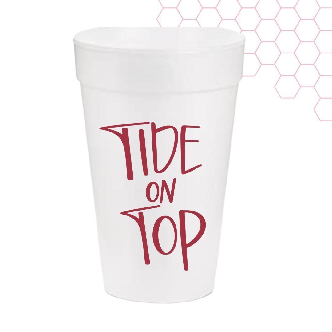 Tide on Top Styrofoam Cups | Set of 10 | 16 Oz - Etsy