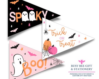 Halloween Pennant Flag - Etsy