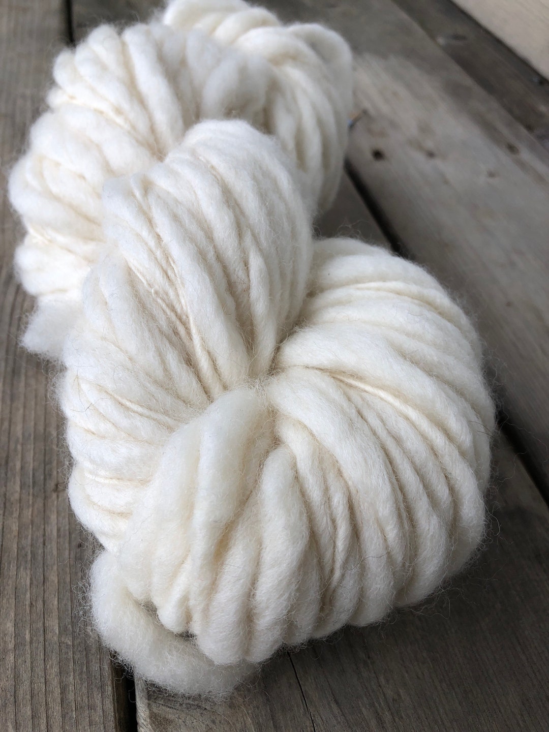 Fleece Artist Slubby Mix Yarn natural Undyed - Etsy