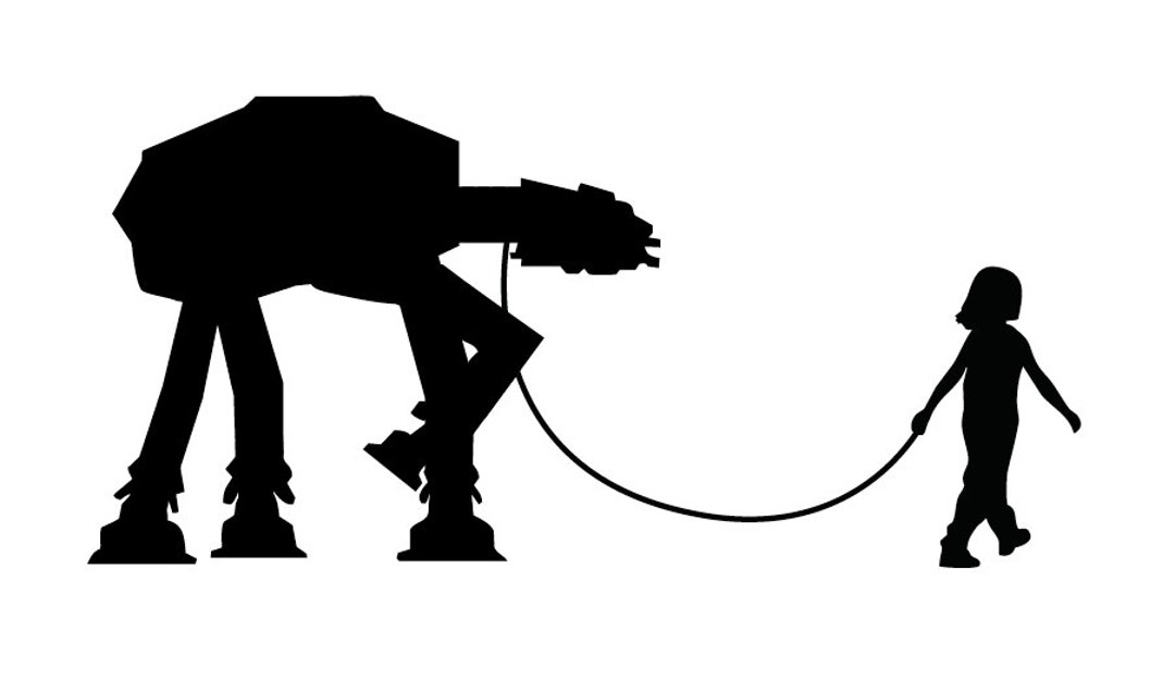 AT-AT Walker Wall Or Car Decal – Vinyl Sticker For Room, Auto, Boat ...