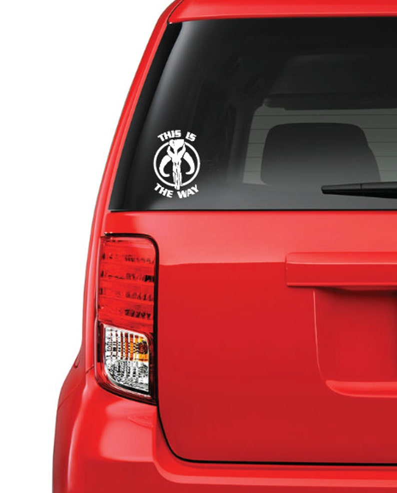 Mandalorian Vinyl Decal - Etsy