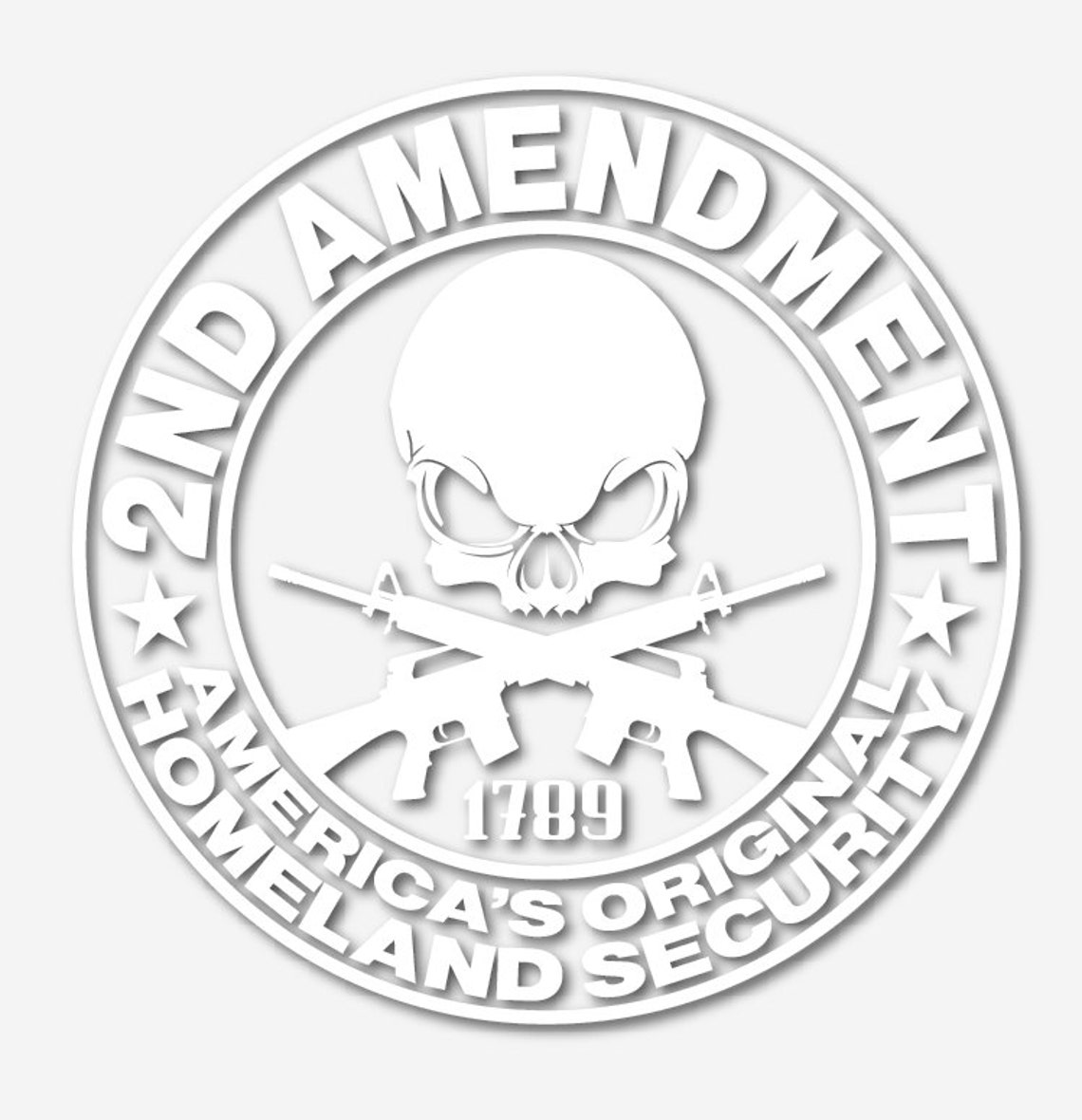 2nd Amendment Sticker Guns Decal Vinyl 2nd Amendment Car - Etsy