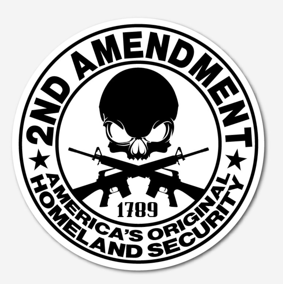 2nd Amendment Sticker Guns Decal Vinyl 2nd Amendment Car | Etsy