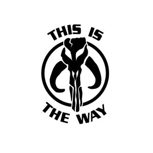 Mandalorian Vinyl Decal - Etsy