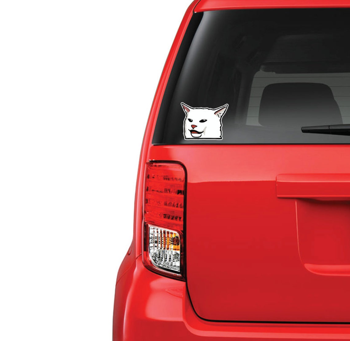 Cat Meme Full Color Decal - Etsy
