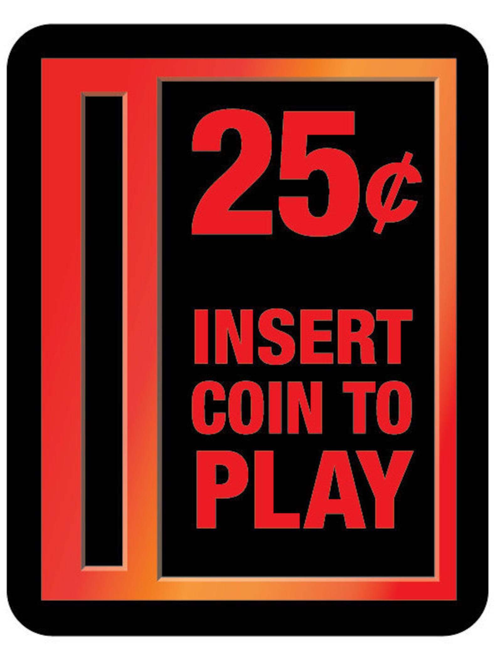 Arcade Coin Slot Sticker - Car, Bumper Sticker - Etsy