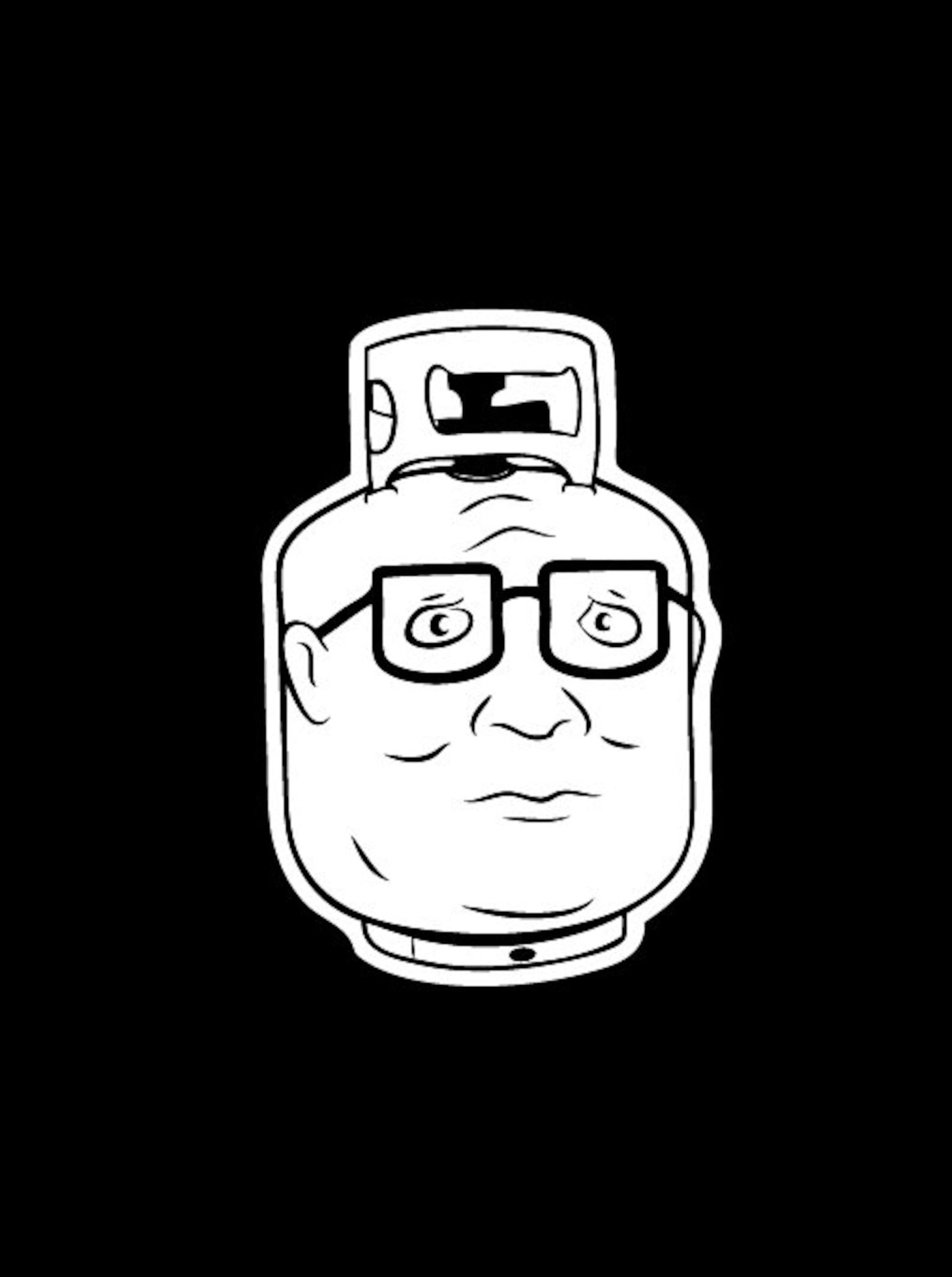 Hank Propane Sticker | Etsy