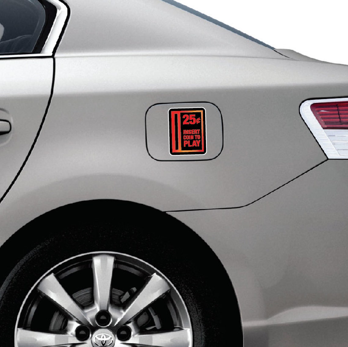 Arcade Coin Slot Sticker - Car, Bumper Sticker - Etsy