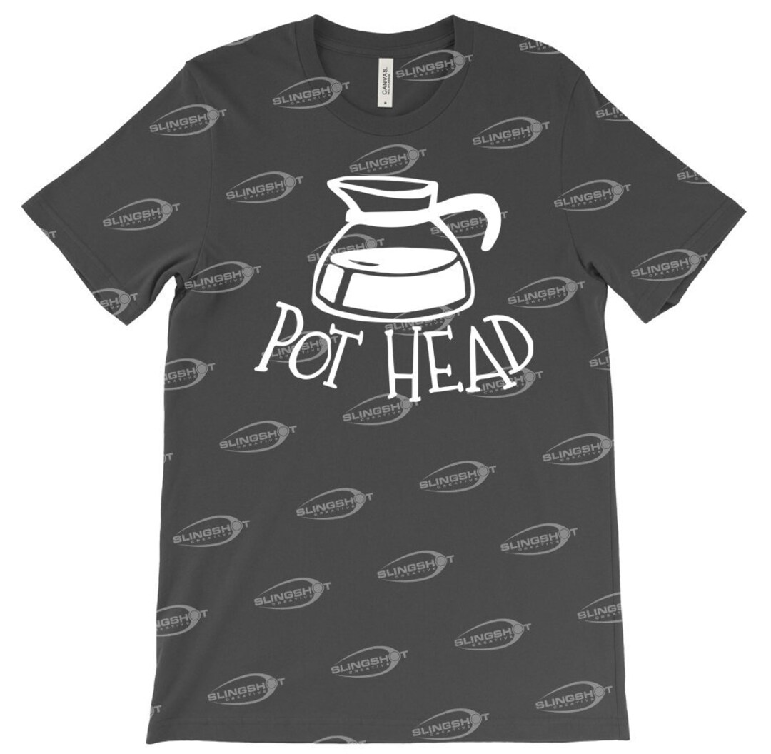 Vector Pot Head Coffee Shirt Cut File SVG, AI, Vector File - Etsy