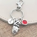 Caduceus Keychain, Caduceus Key Ring, Doctor's Medical Symbol, Initial ...