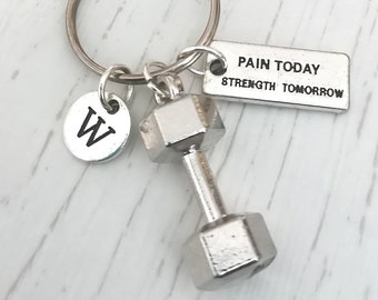 Dumbbell Key Ring | Etsy