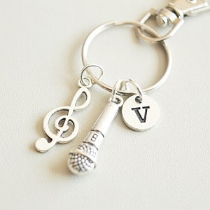 Gift for Singer, Singer Gift, Singer Keyring, Singer Keychain, Mens ...