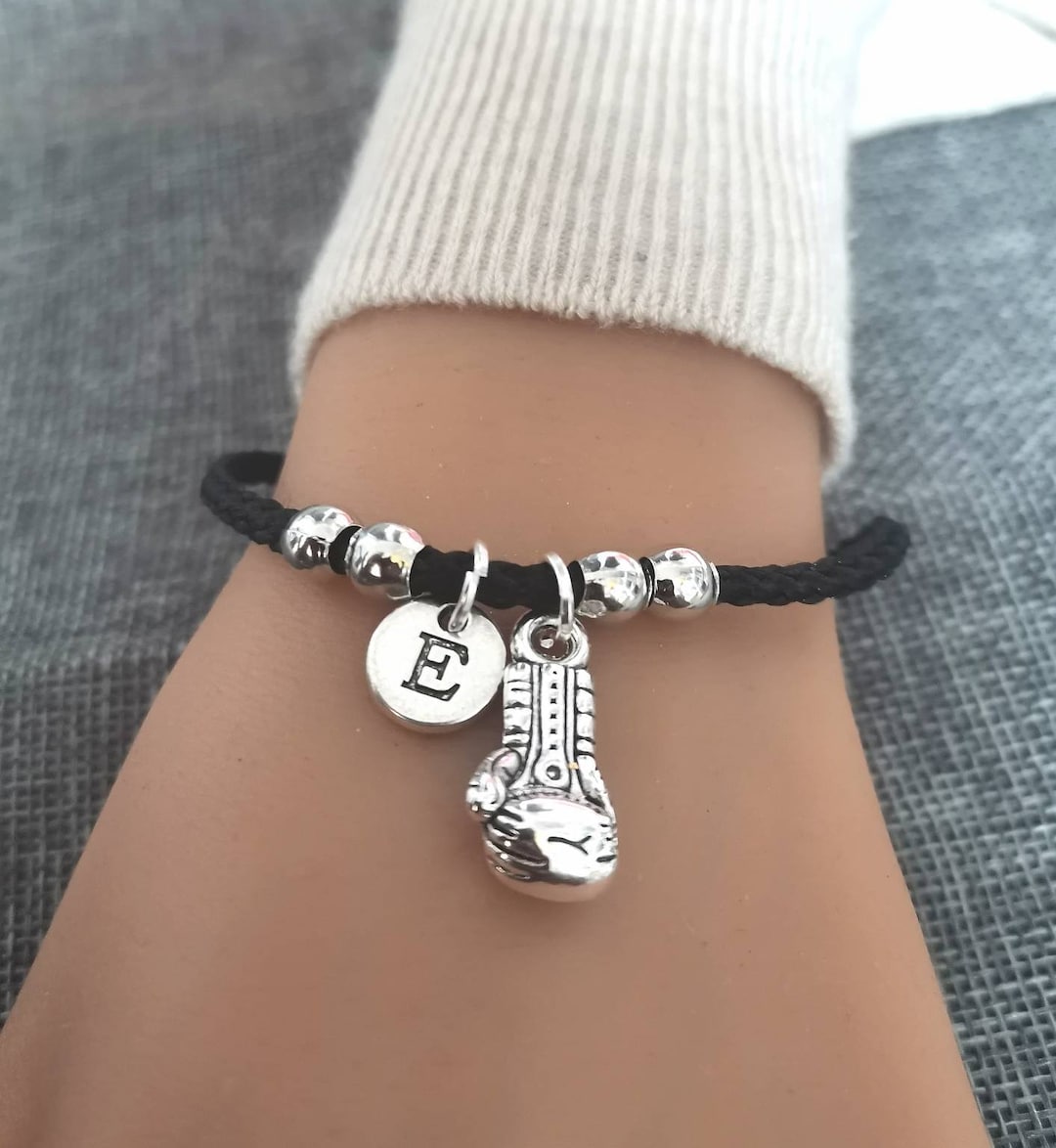 Boxing Glove Bracelet, Boxing Charm Bracelet, Personalized Bracelet for ...