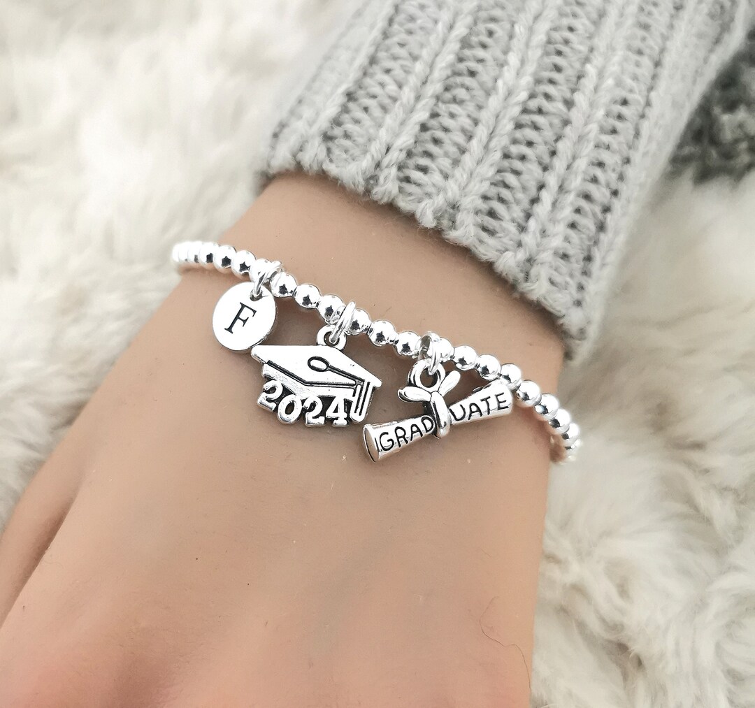 2024 Graduation Gift, Graduation Bracelet 2024, Graduation Gift for Her ...